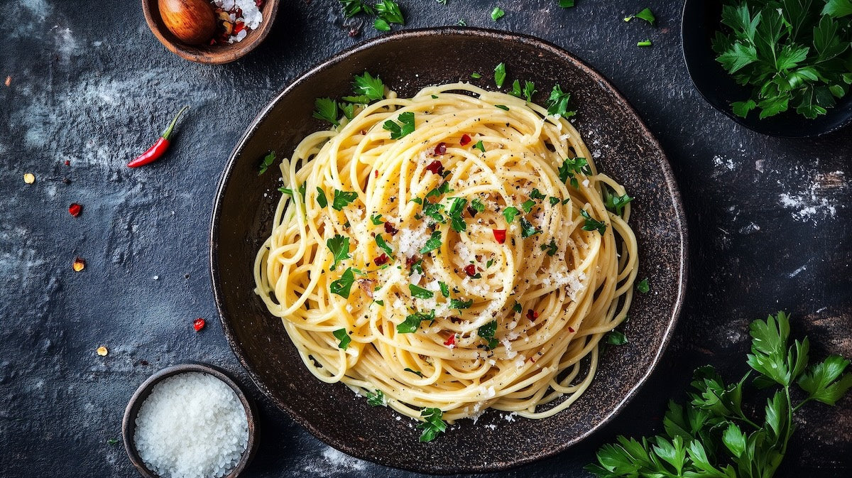 Garlic and Chilli Spaghetti Recipe – Little Olive Oil